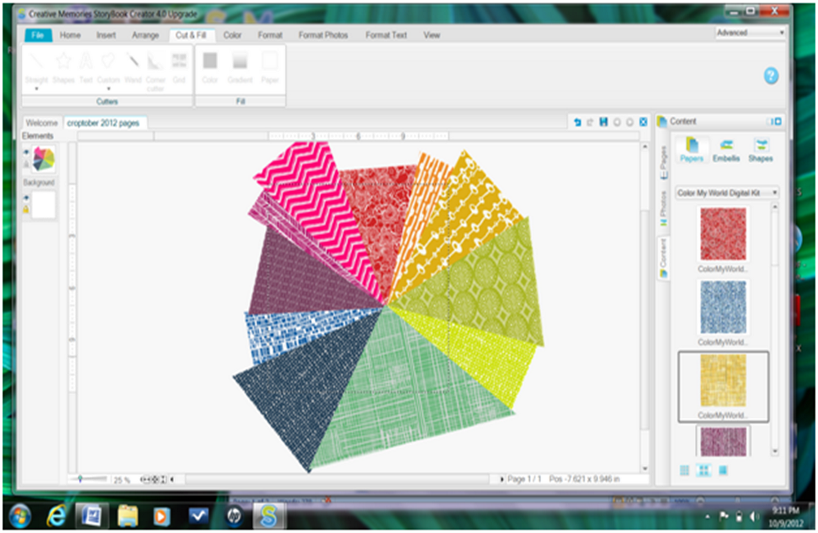 Sher Your Scraps: Croptober Lesson #4: Starburst