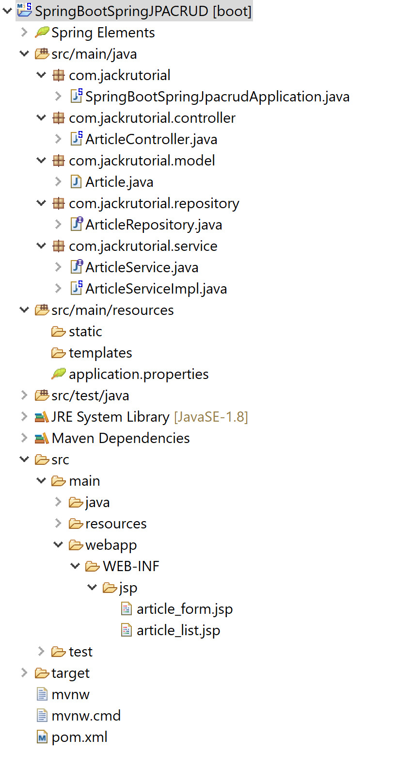Spring Data Jpa Crud Example Spring Boot Tutorials For Beginners Learning To Write Code For