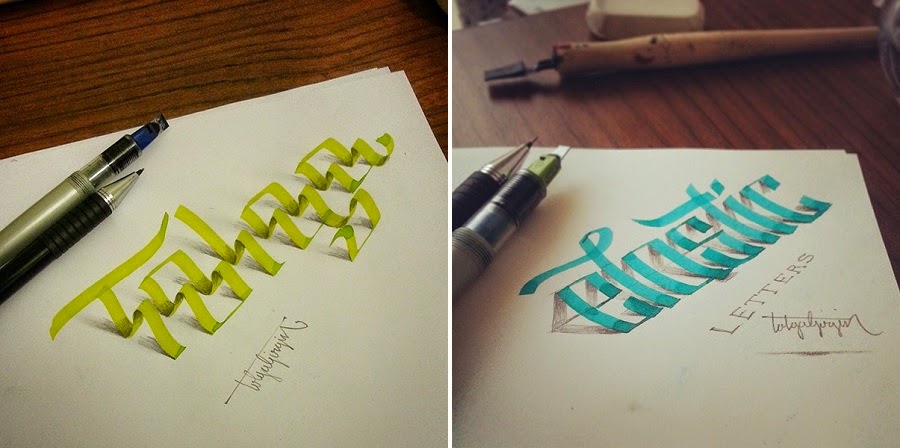 Simply Creative: 3D Calligraphy by Tolga Girgin
