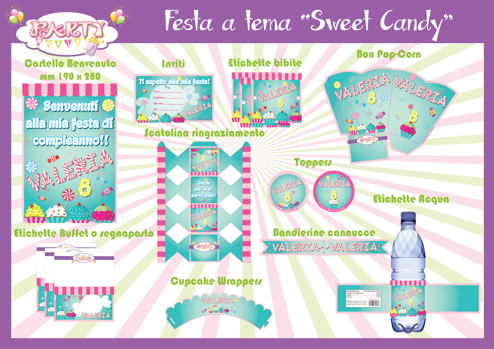 Party Mania design: Compleanni