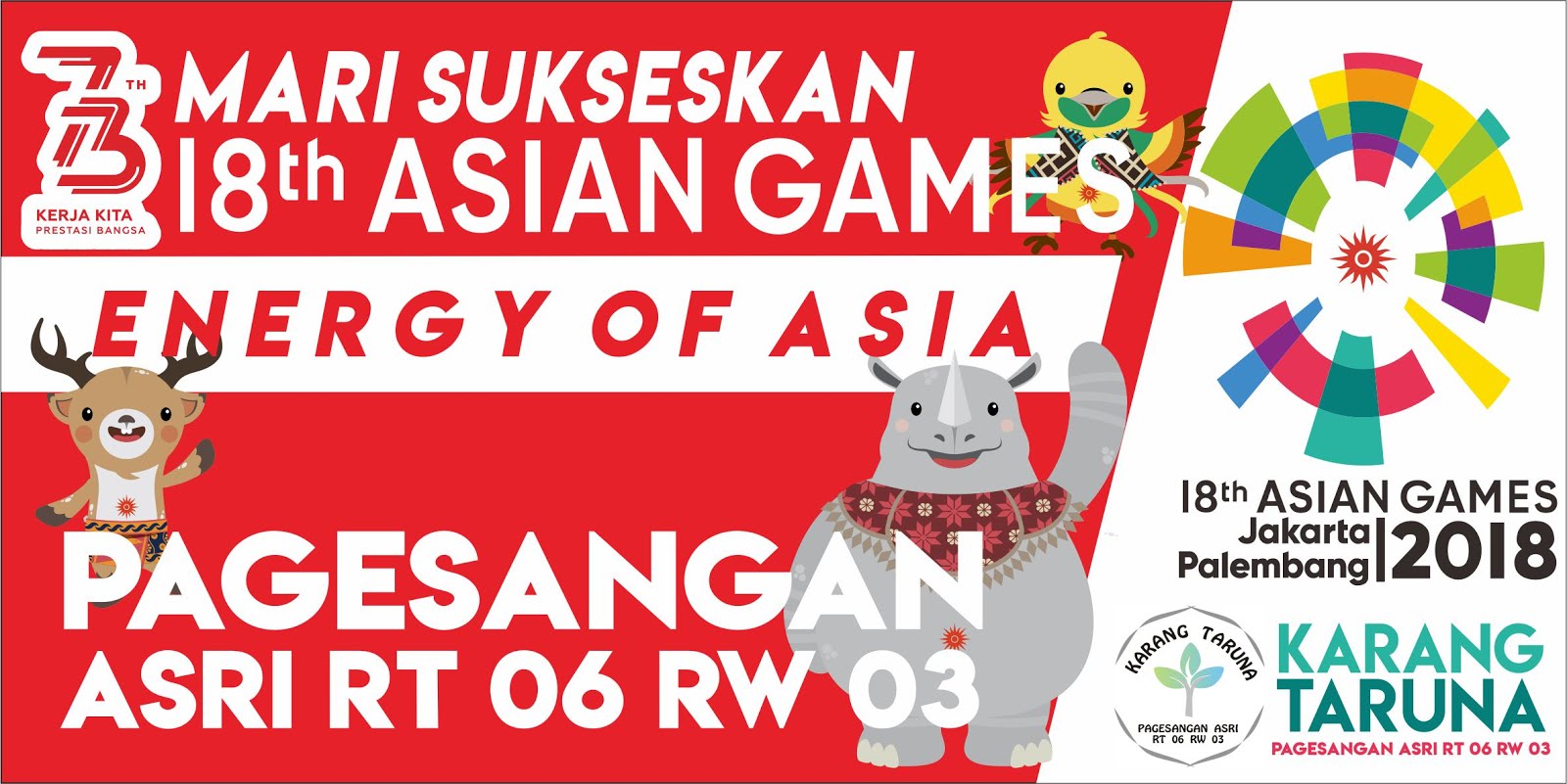 Banner Tema Asian Games 2018