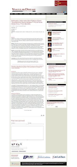 Mechanical Thrombectomy using SOLITAIRE FR stent system | Science of ...