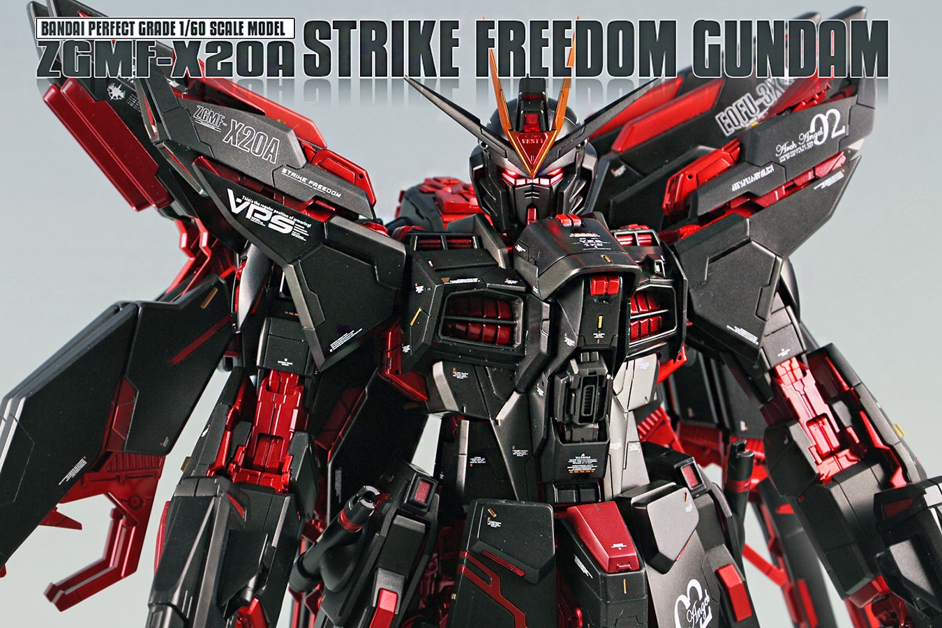 Custom Build: PG 1/60 Strike Freedom Gundam [Coca Cola Zero ver.]