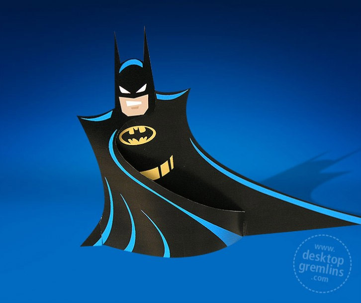 Ninjatoes' papercraft weblog: Papercraft Batman desktop toy