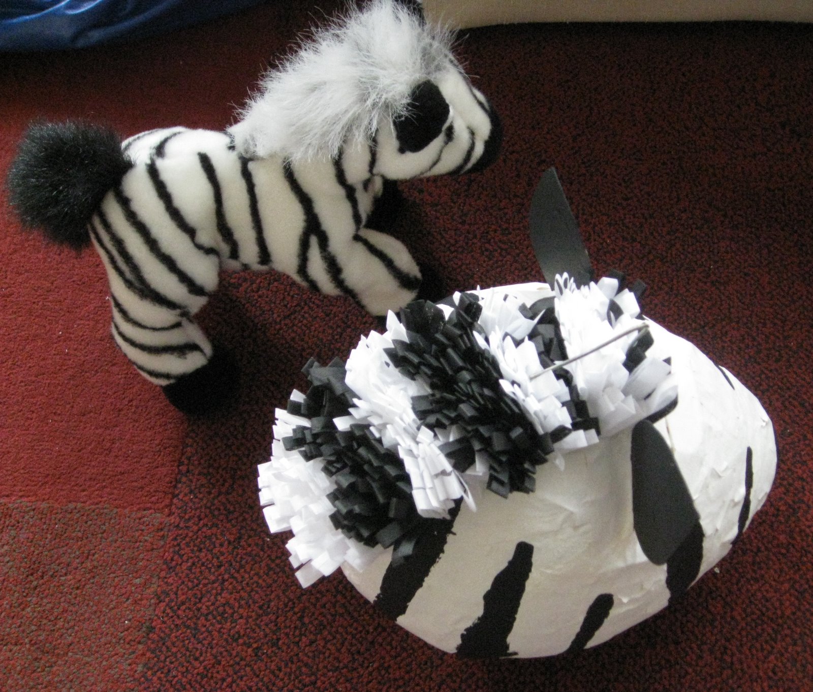 Cindy deRosier: My Creative Life: The (Infamous) Zebra Piñata