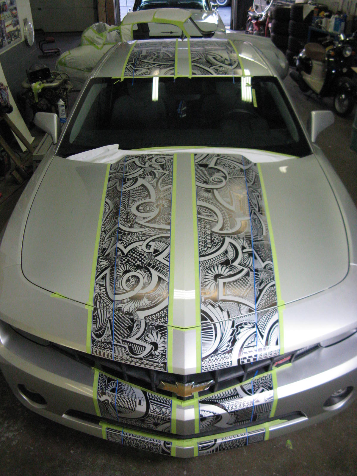 Pinstripe Chris: Sharpie Camaro part 4