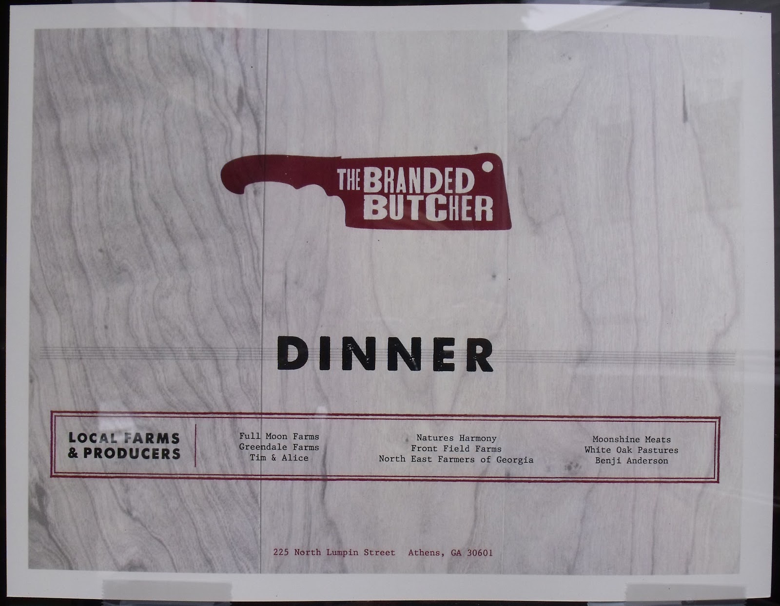 Athens Food Ninja: The Branded Butcher Menu