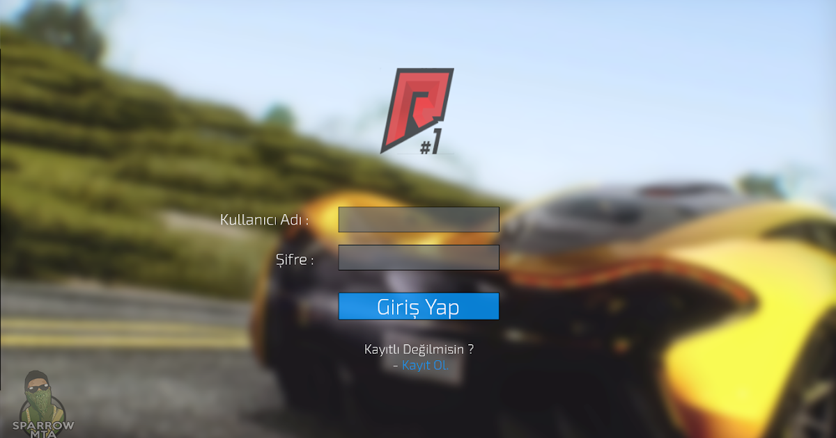 MTA SA Efsane Login Panel Scripti