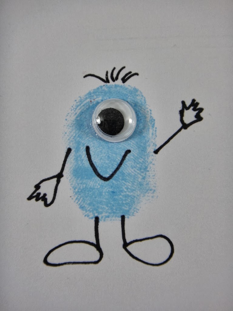 Ines Felix - Kreatives zum Nachmachen: Fingerabdruckmonster