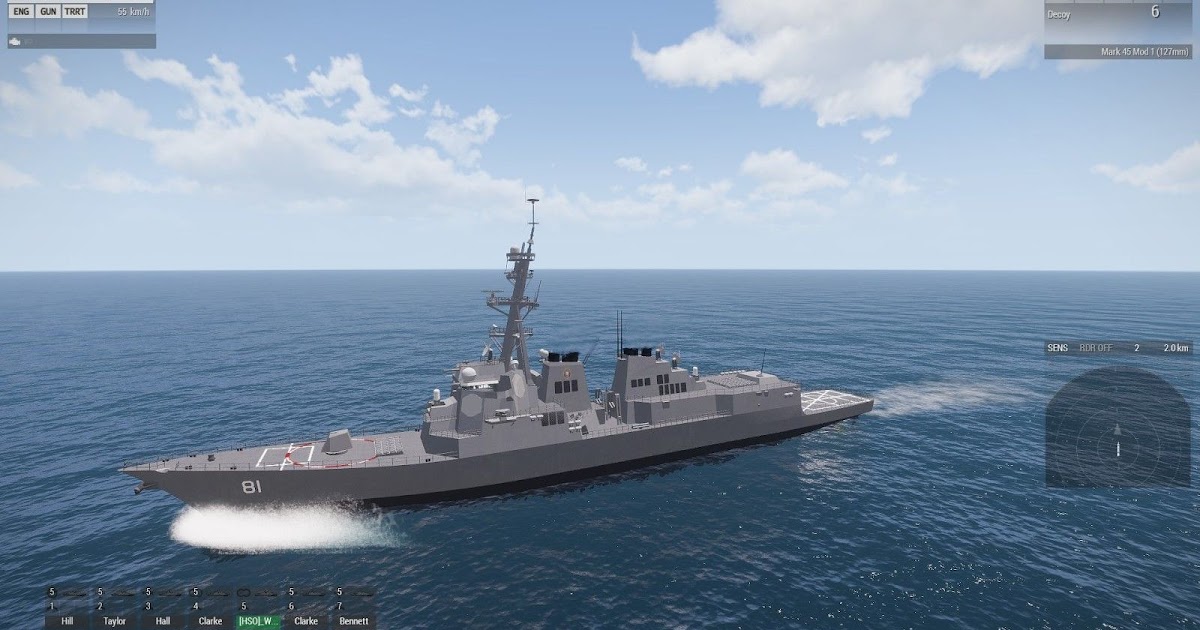 十数隻の艦船を実装する Arma 3 用 HAFM MOD - Navy が v12022019 でアーレイバーク級駆逐艦を追加 | 弱者の ...