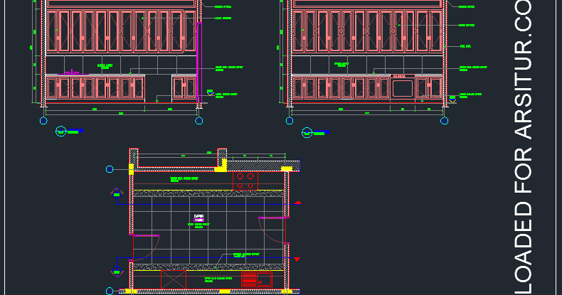 Detail Pantry / Kitchen Set - Contoh Gambar AutoCAD
