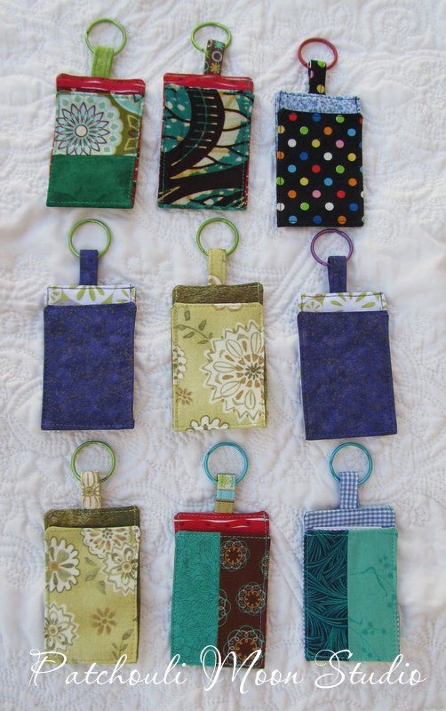 Patchouli Moon Studio: Credit Card Key Ring Wallets