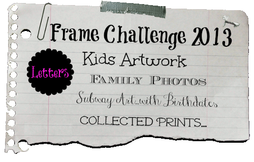 Fabulously Smitten: Frame Challenge 2013