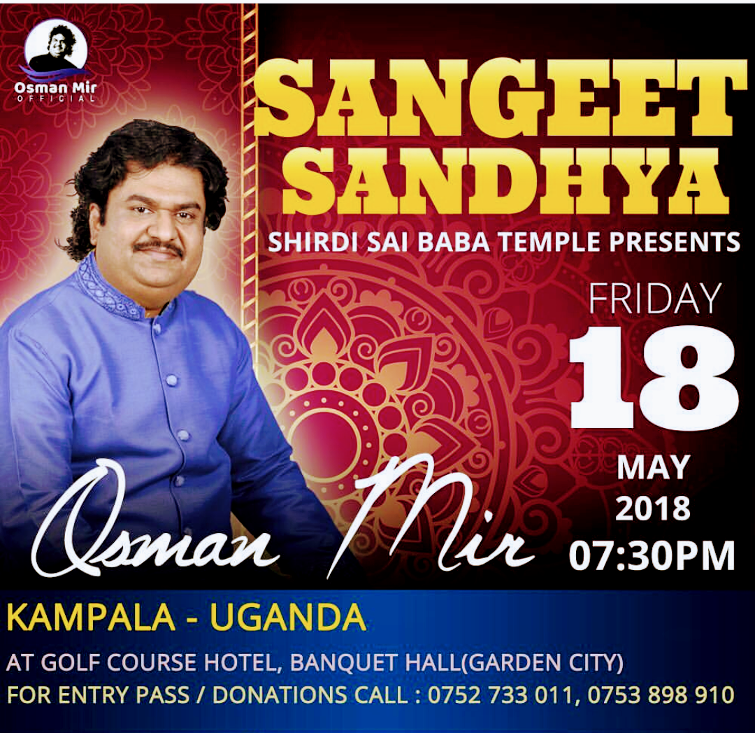 Sangeet Sandhya || Shirdi Sai Baba Temple Present #Africa Friday 18/05 ...