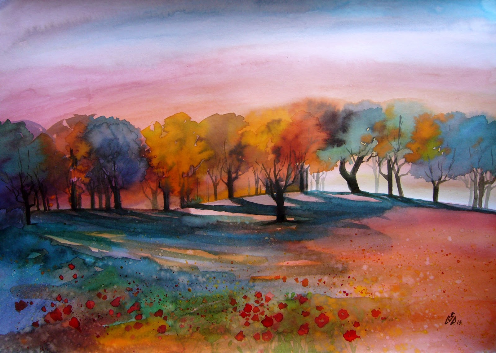 PICTURI CU PEISAJE: PEISAJE DE TOAMNA