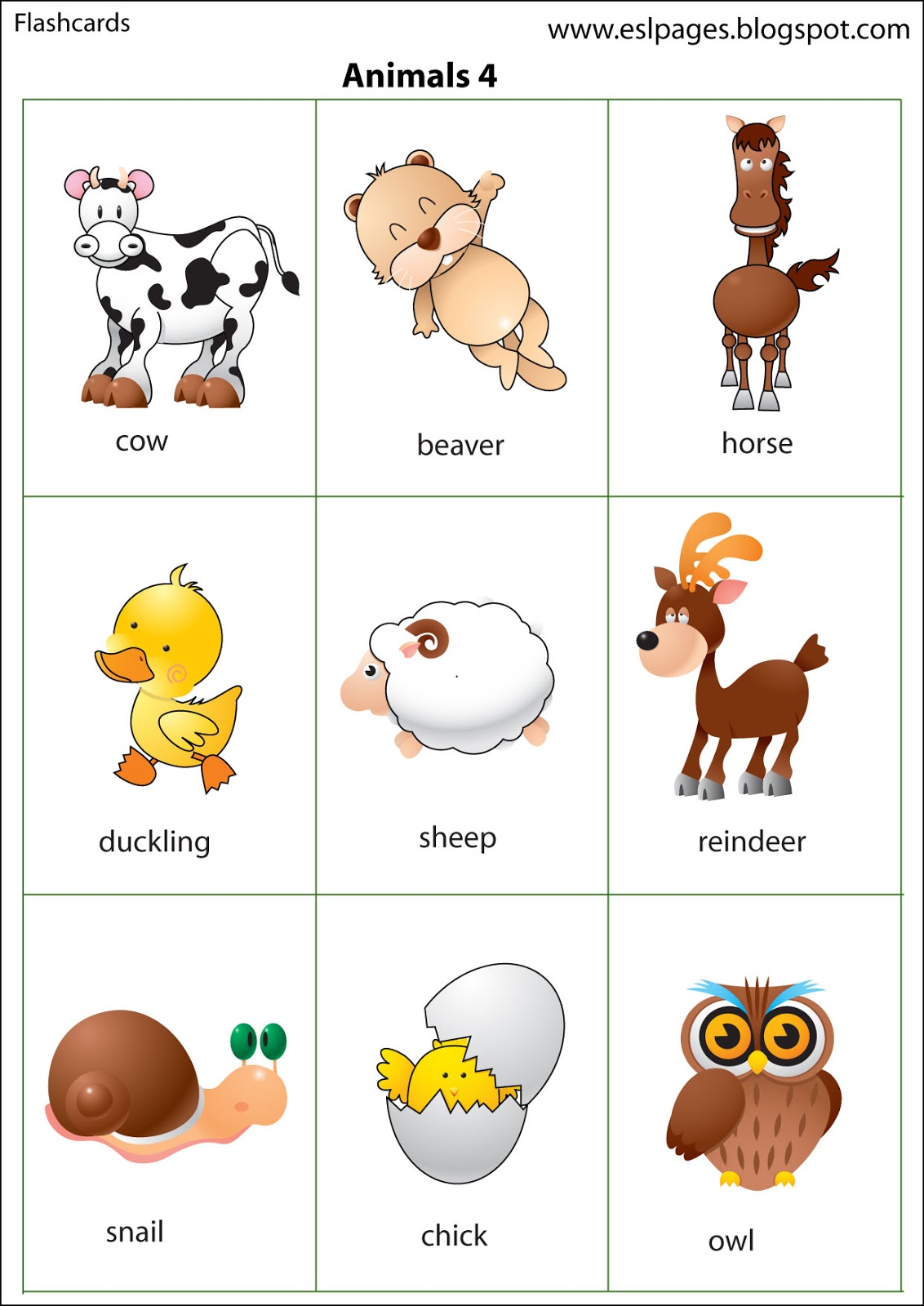 Esl Pages: Animals
