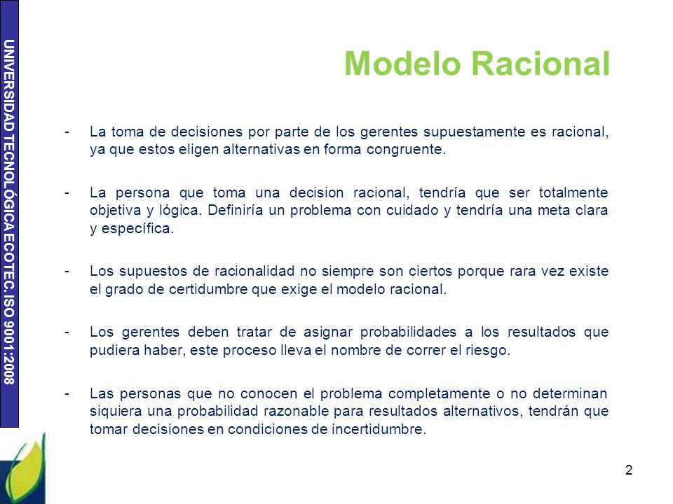 MODELO META RACIONAL