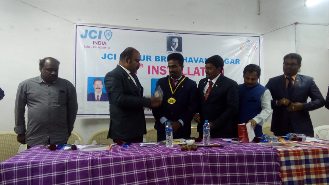 22 Dec 2018 JCI Hosur Brindavan Nagar Installation ~ JCI India Zone 16