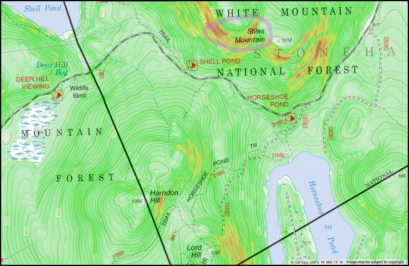 1HappyHiker: Bushwhack to Stiles Mountain (near Stoneham, Maine)