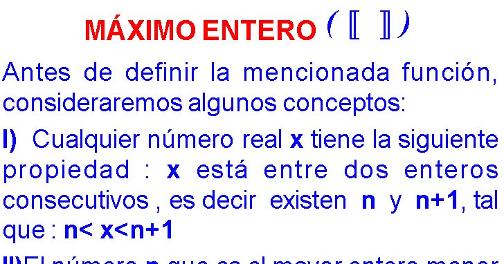 MAXIMO ENTERO EJERCICIOS RESUELTOS PDF