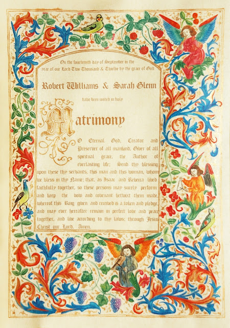 Handmade Ceremony Certificates: Wedding Blessing - Medieval