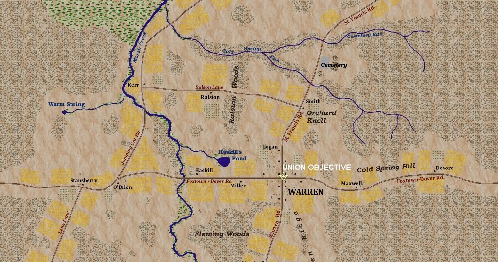 The North Branch Campaign Simulation: Warren Map
