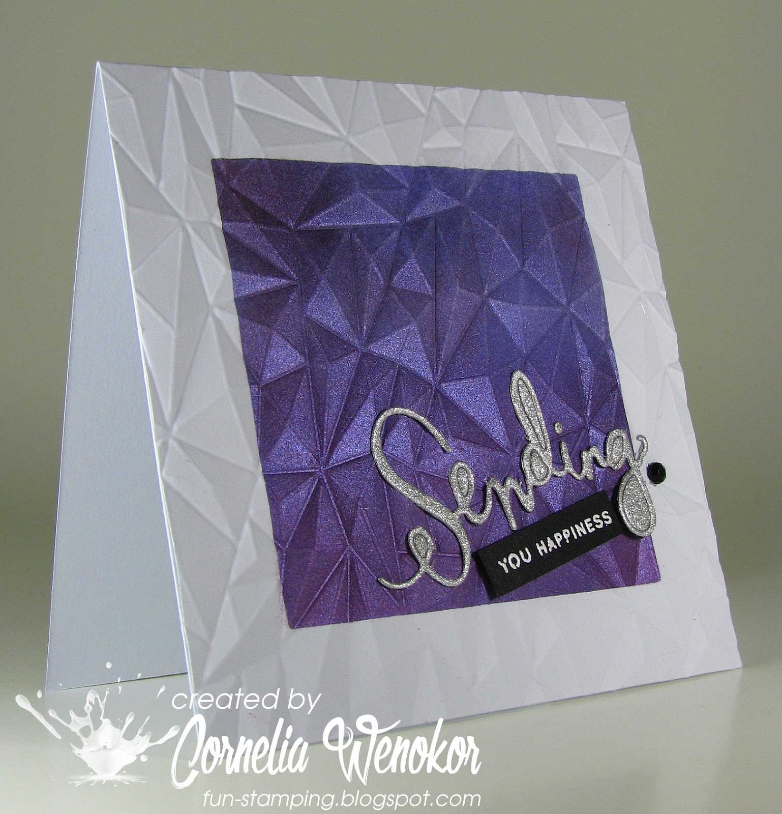 Faux Textured Metal Paper