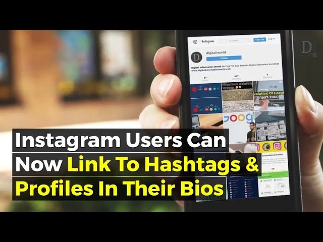 You can now link to hashtags and other users in your Instagram bio [video]