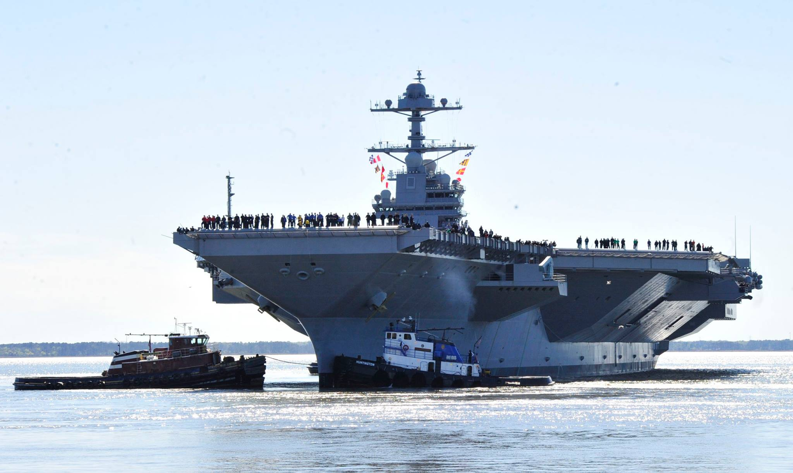 Desarrollo Defensa Y Tecnologia Belica El Uss Gerald R Ford En Marcha Para Las Pruebas De Mar