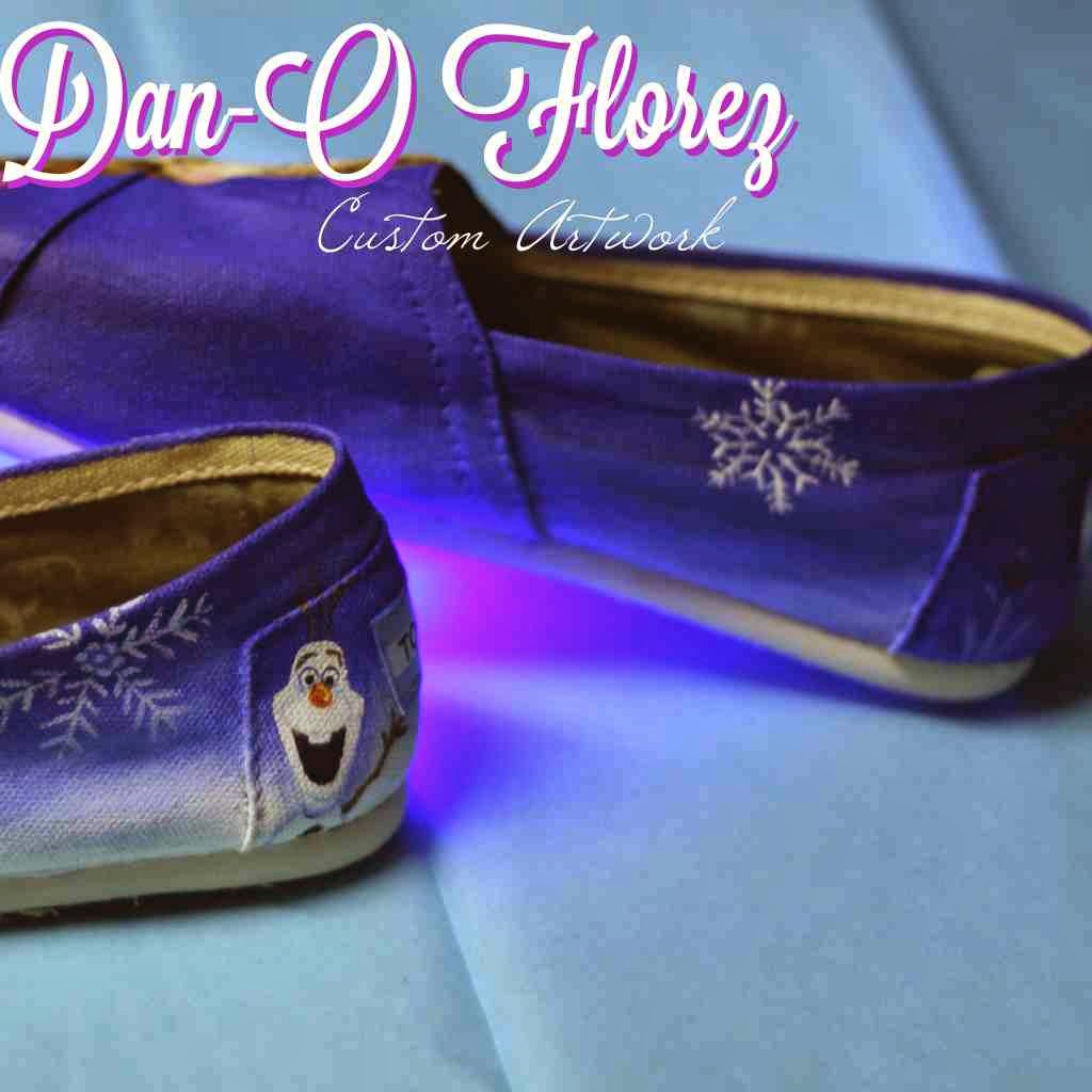 Dan-O Florez: Disney's Frozen Custom Painted TOMS