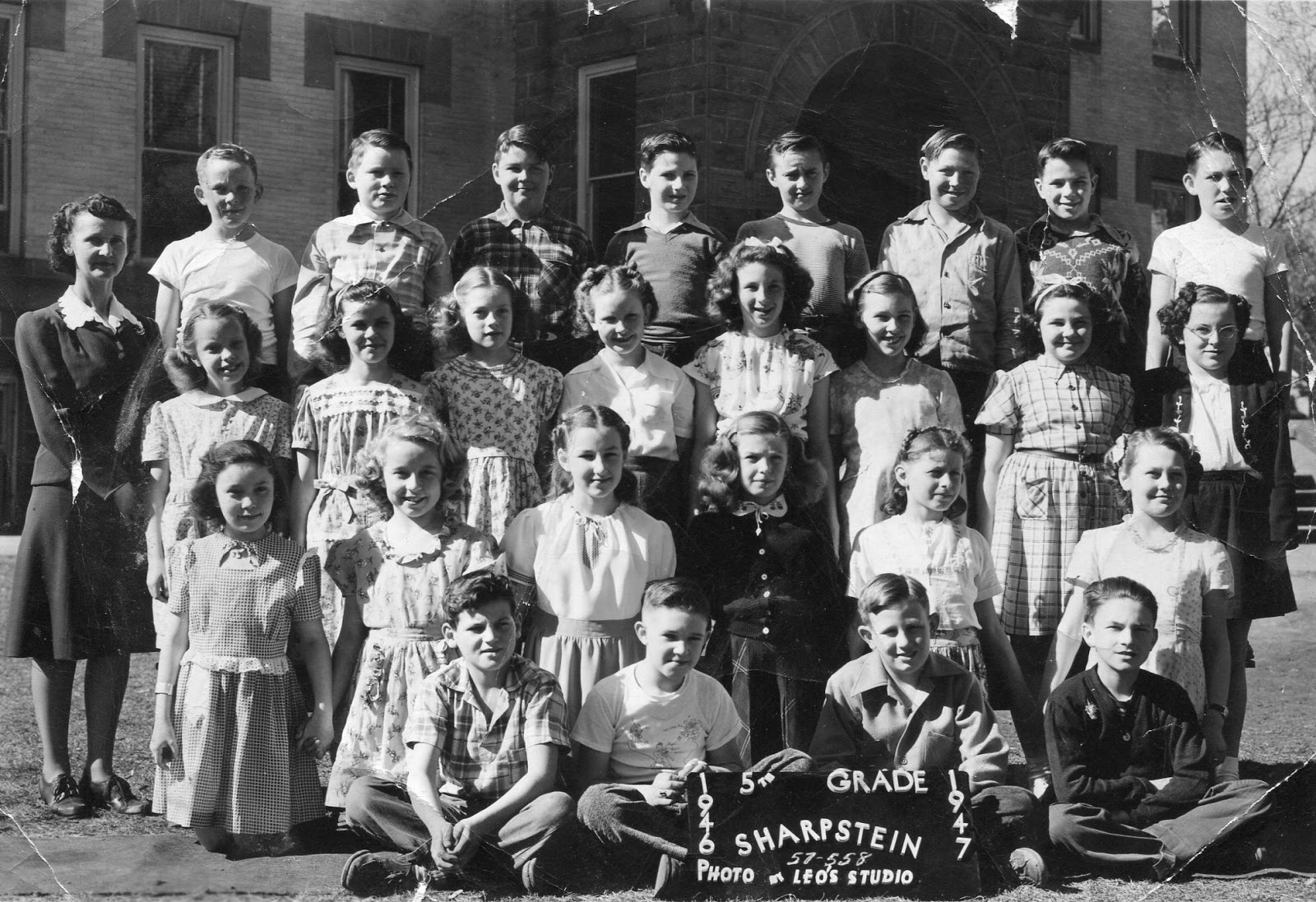 History of Walla Walla Public Schools: Sharpstein Class Photos ~ 1940's