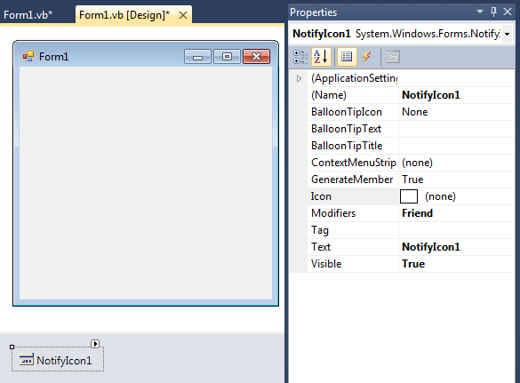Códigos de Visual Basic.NET: Minimizar Form para a área de notificação