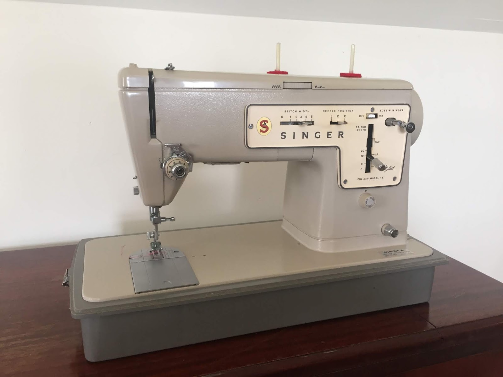 Reclaimed Stitches: Singer Stylist 457 - replaced the gear and ready to ...