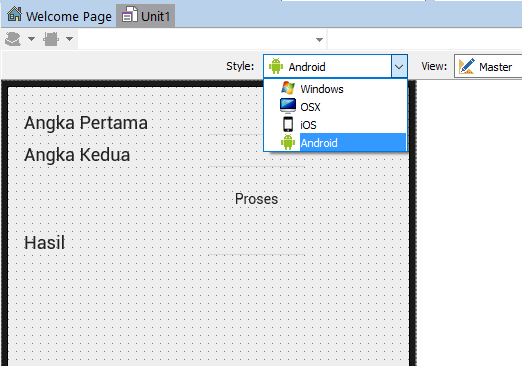Membuat Aplikasi Android menggunakan Delphi XE 8