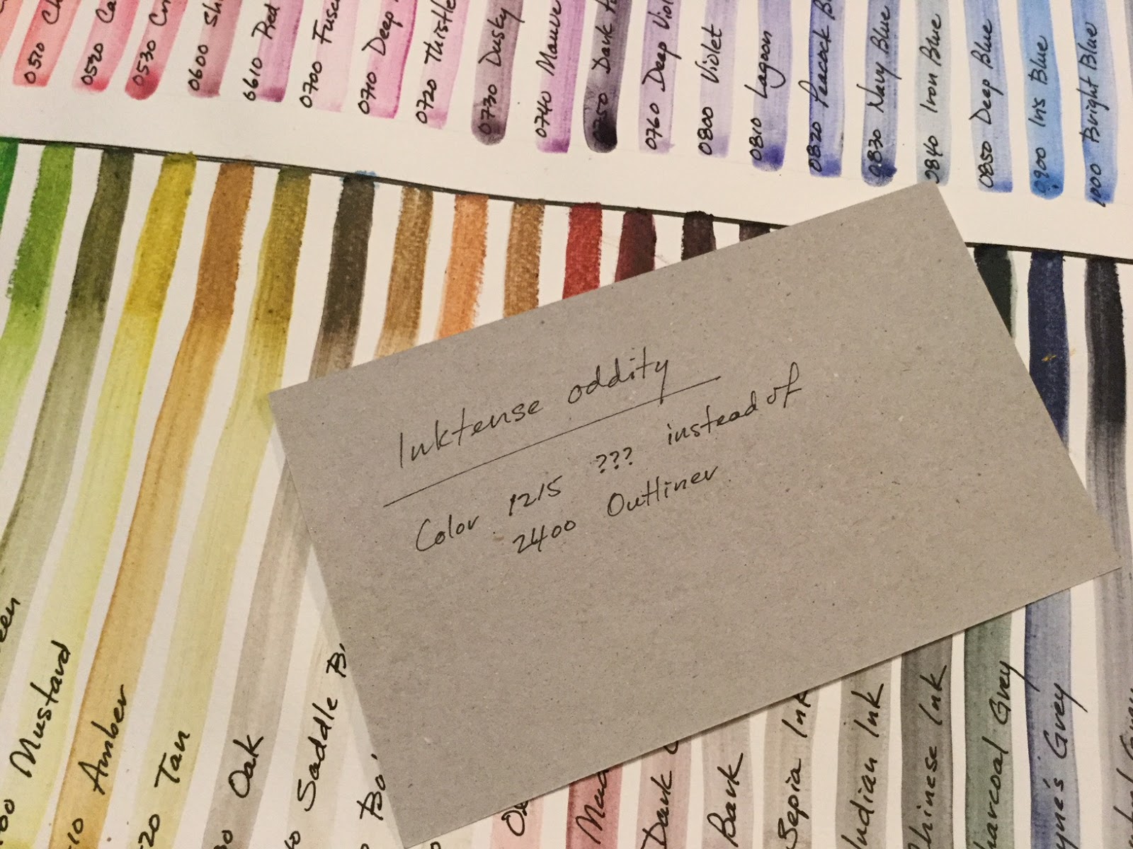Pigment and Fiber: Derwent Inktense Color-swatch Chart