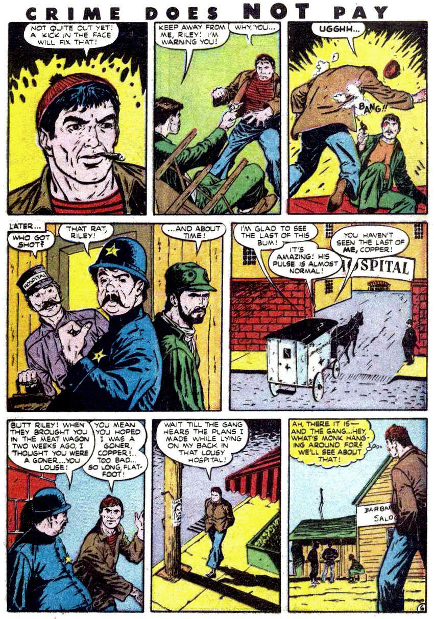 Pappy's Golden Age Comics Blogzine: Number 1125: Butt Riley's back in town!