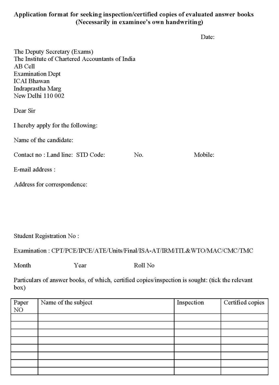 Indian Tax Arena ICAI Notified Procedure For Providing Inspection indian-tax-arena-icai-notified-procedure-for-providing-inspection