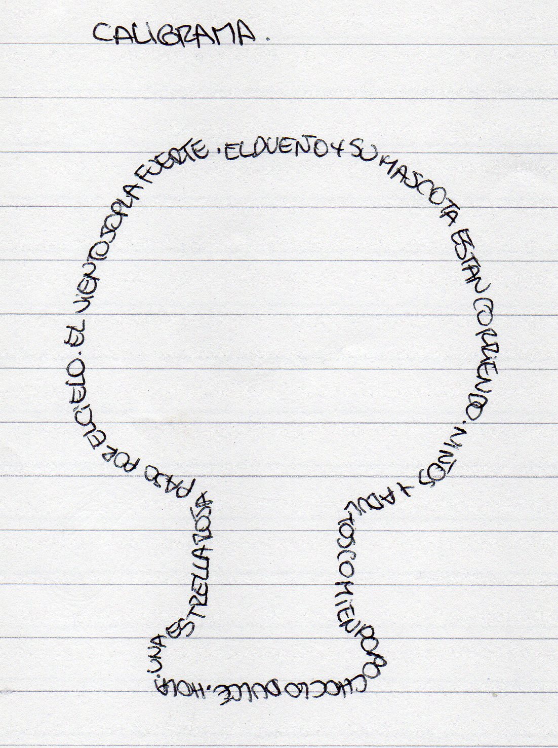 Delfines del Atardecer...: LOS CALIGRAMAS DE 2º 3ª B: