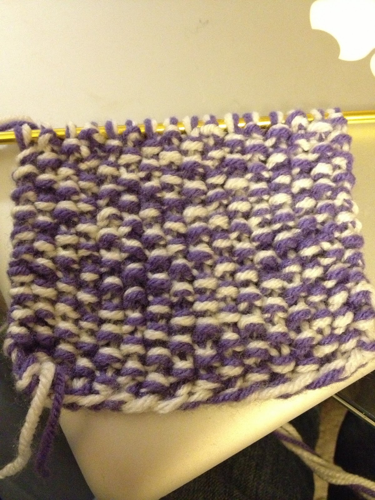 Knit Your Life: How to Knit the (Double Yarn) Seed Stitch