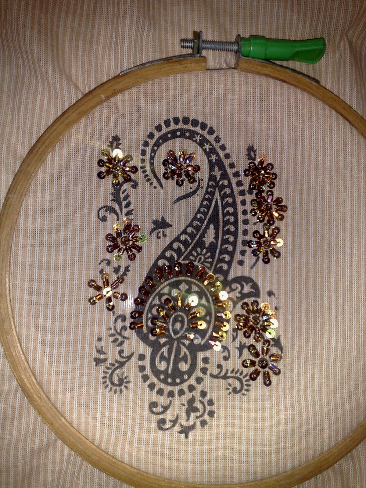 SARAN-EMBROIDERY: PRINTING ALONG WITH THE EMBROIDERY