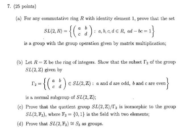 Andrew's Exercise Solutions: An abstract algebra problem