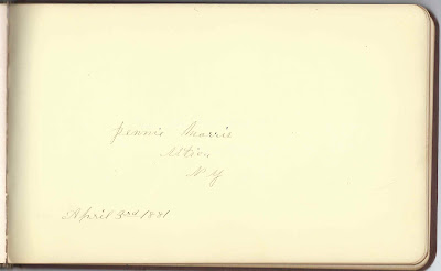 Heirlooms Reunited: 1870s/1890s+ Autograph Album of David W. Evans of ...