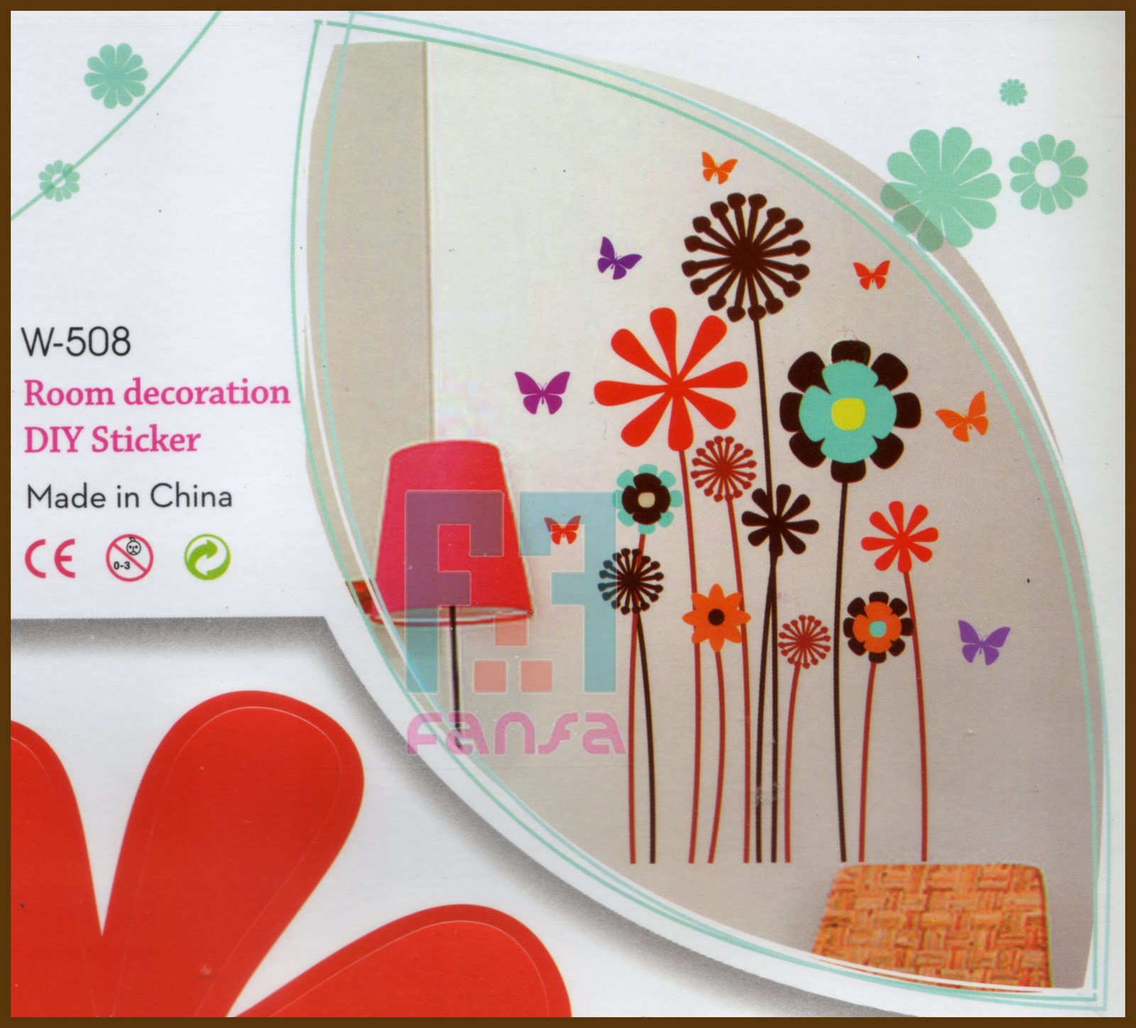 Rumah Sticker FanFa: BIG WALL STICKER UK 51 X 79 CM