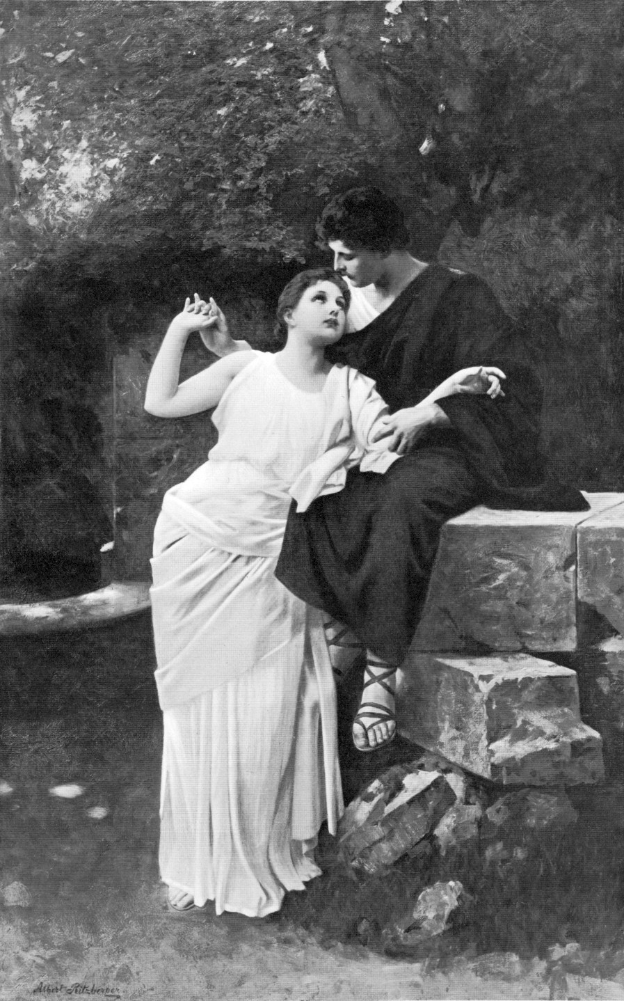 Albert RITZBERGER (1853-1915) | Catherine La Rose ~ The Poet of Painting