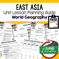 World Geography Lesson Plan Guides, World Geography Pacing Guide, World ...