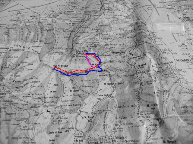 Le montagne alle quali appartengo: Monte San Primo (1686 m.s.l.m ...