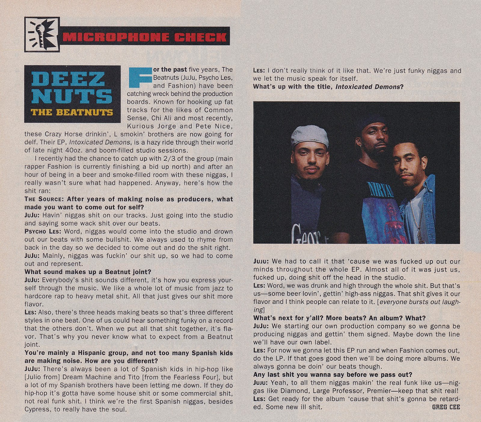 Hip-Hop Nostalgia: The Beatnuts "Intoxicated Demons" (Microphone Check)