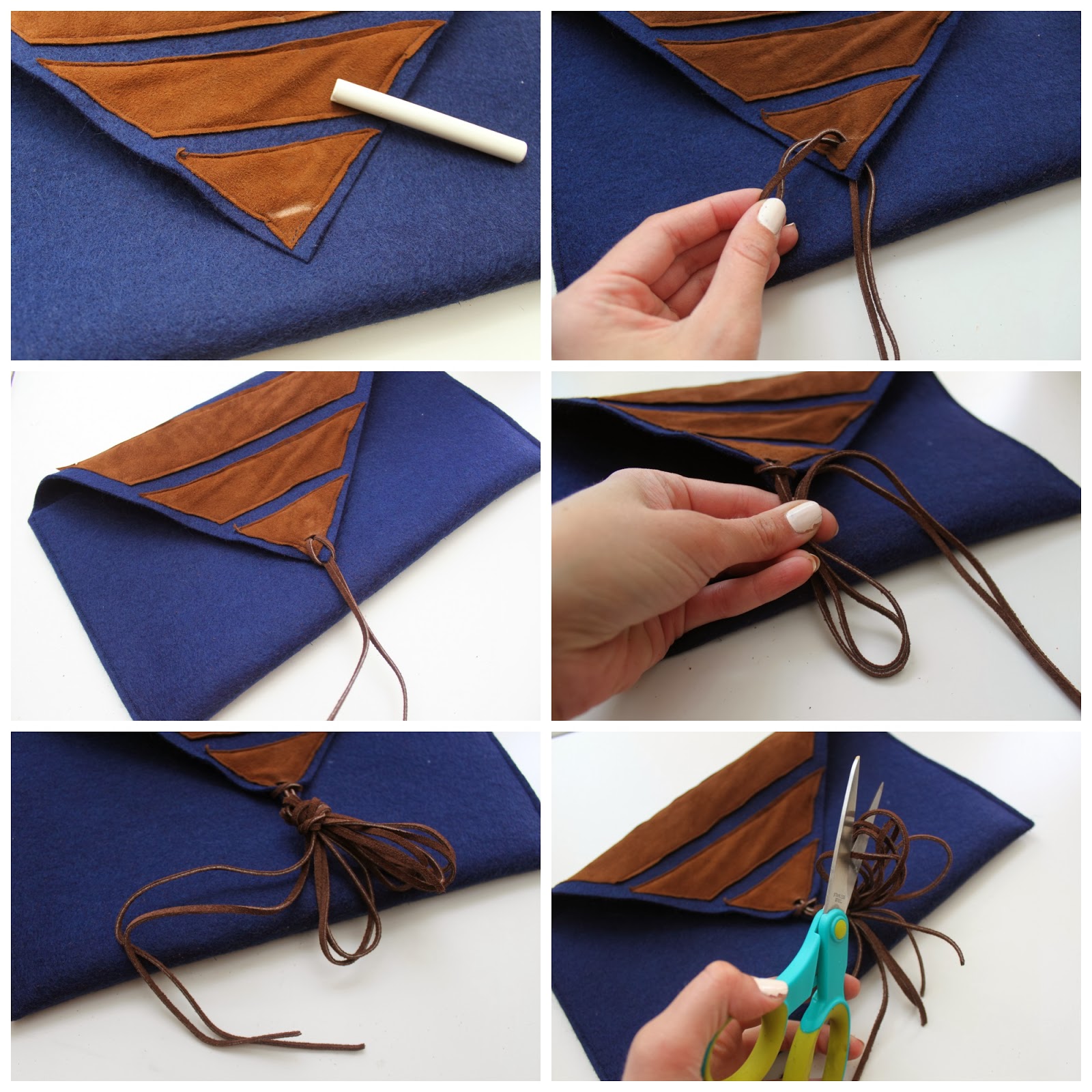 EAT+SLEEP+MAKE: Fall Felt Series: Felt and Suede Clutch