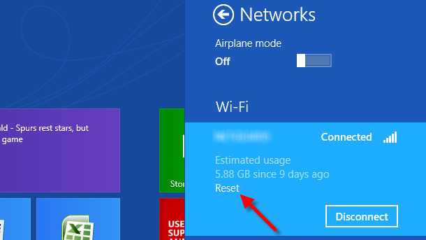 Enable Metered Wi-Fi Connection Windows 8, How To Guide in Pictures
