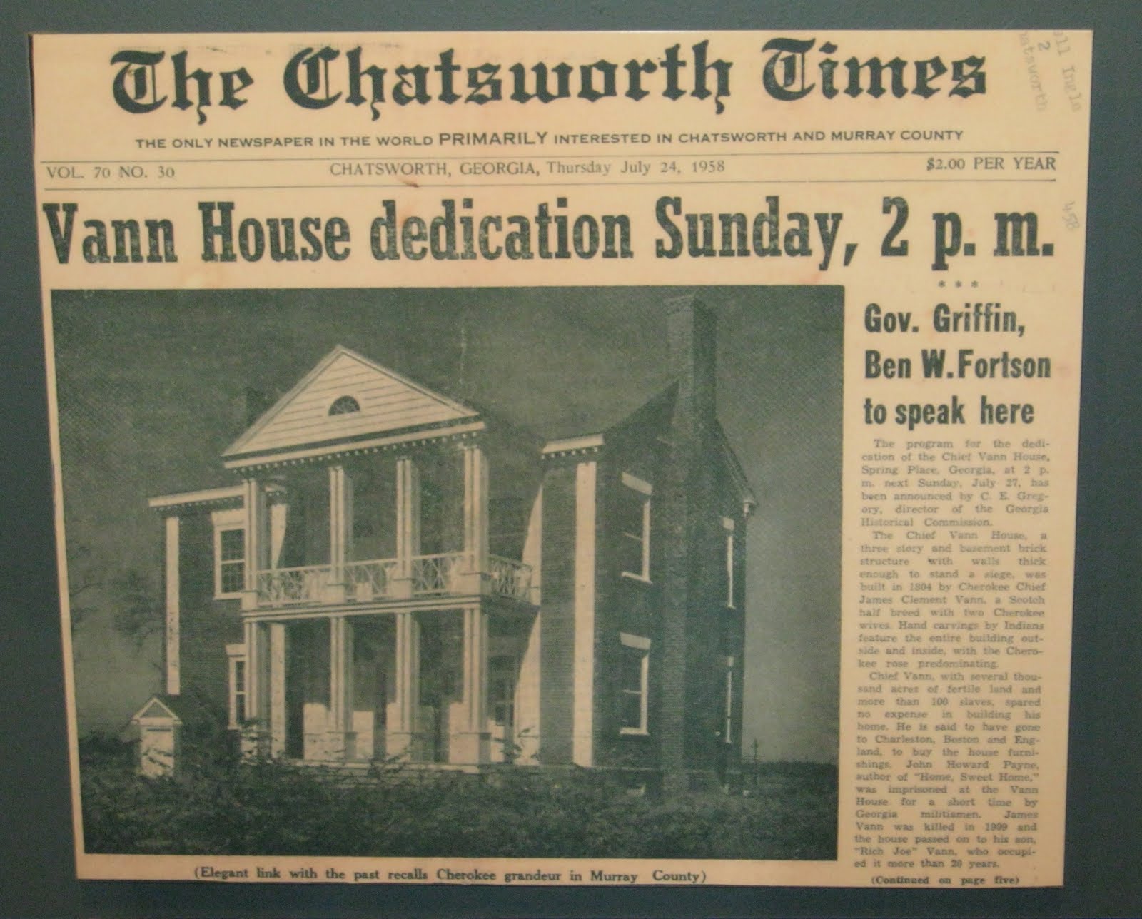 Thoughts from Polly's Granddaughter: Wordless Wednesday - Chief Vann ...